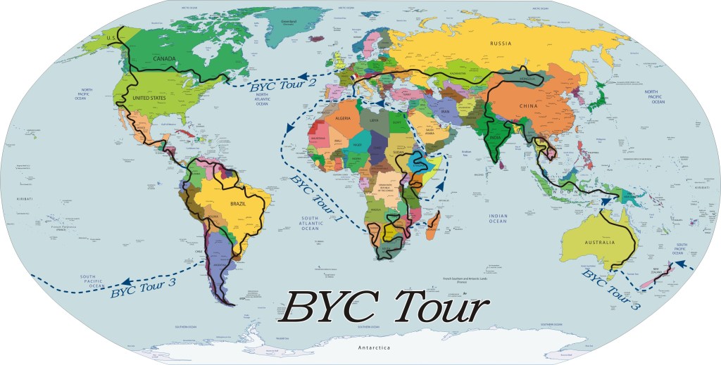 Itinéraire envisagé – BYC Tour